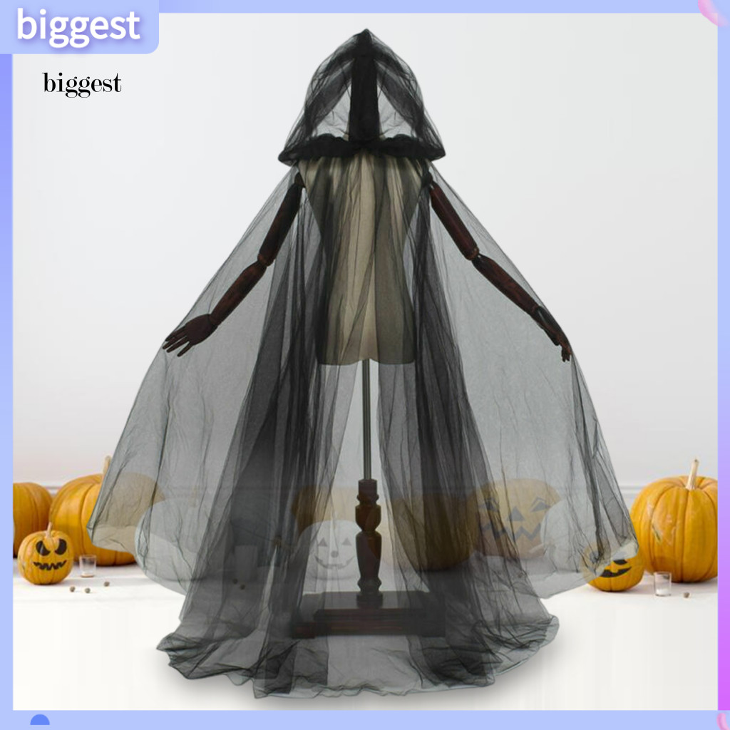 BGT Mesh Long Cloak Medieval Performance Cape Southeast Asian Halloween ...