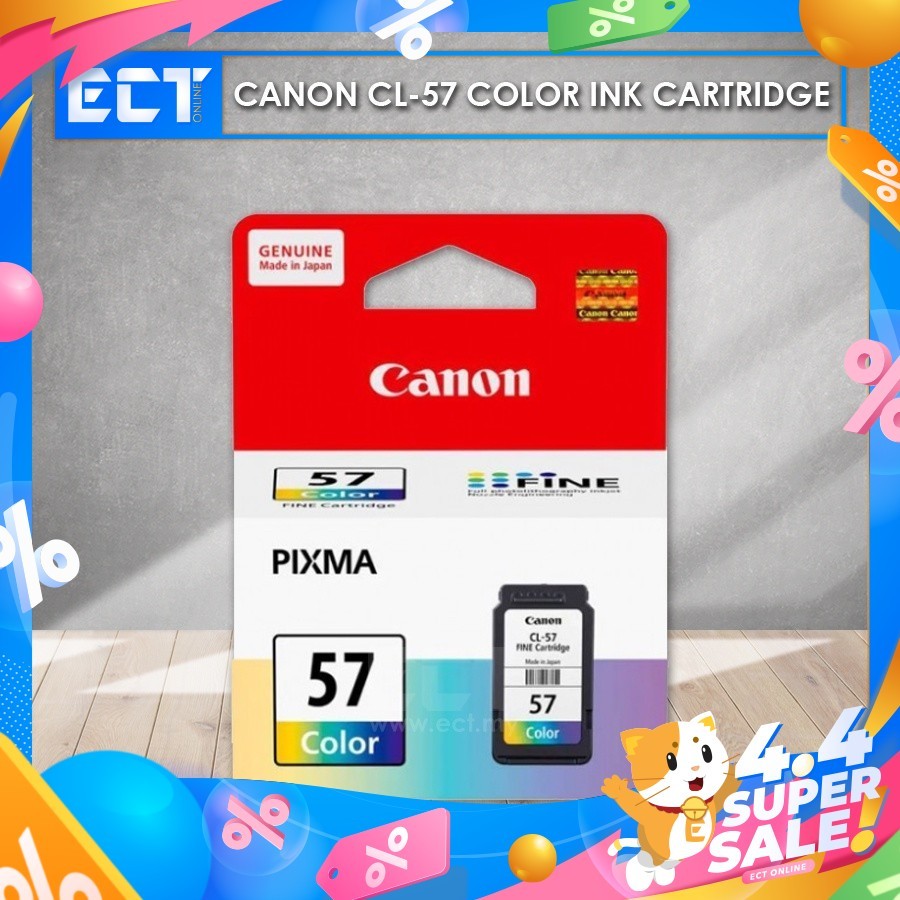 Canon CL-57 Ink Efficient Printer Series Colour FINE Cartridge | Shopee ...