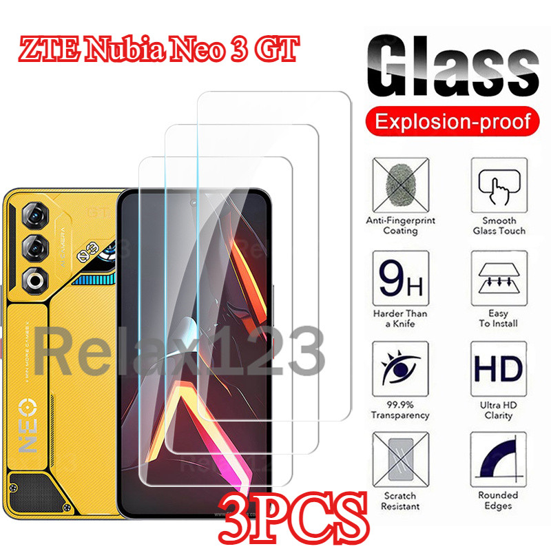 3PCS Tempered Glass For ZTE Nubia Neo 3 GT 5G Neo3 GT Nubia Neo3GT 5G ...