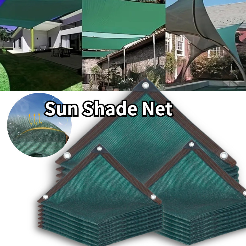 90% Shading Green Sun Shade Net with 6 Pins Anti UV HDPE Material for ...