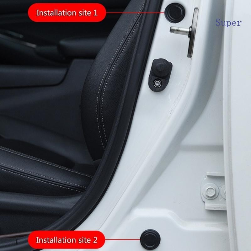 Super Car Door Anti-collision Silicone Pad Anti-knock Lock Sticker ...