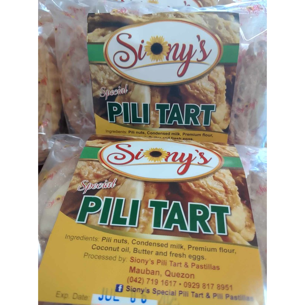 Siony's Special Pili Tart Snacks Pasalubong Delicacies Dessert 10 pcs ...