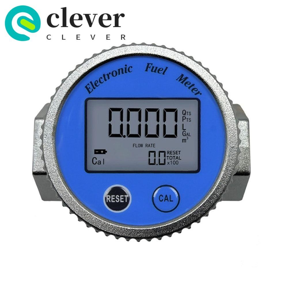 CLEVER Water Flow Meter, Aluminum Alloy 3/4 inch NPT Digital Flowmeter ...