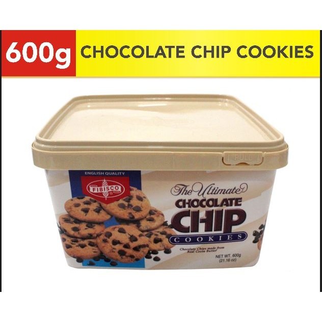 FIBISCO Chocolate Chip Cookies 600g | Shopee Philippines