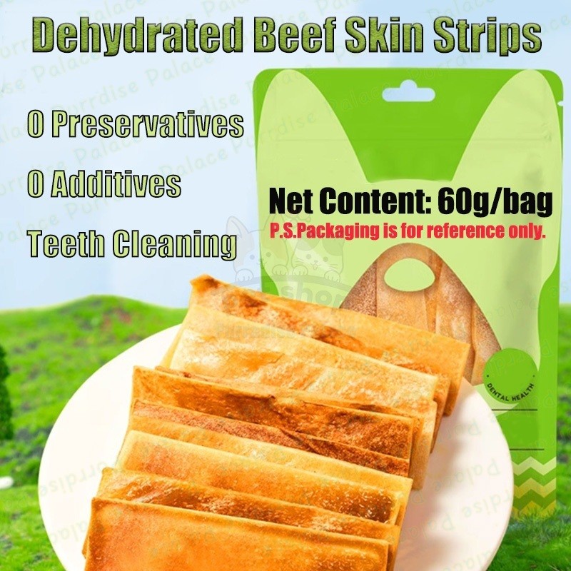 All Natural Dehydrated Beef Skin Strips Pet Chews Teeth Cleaning for ...