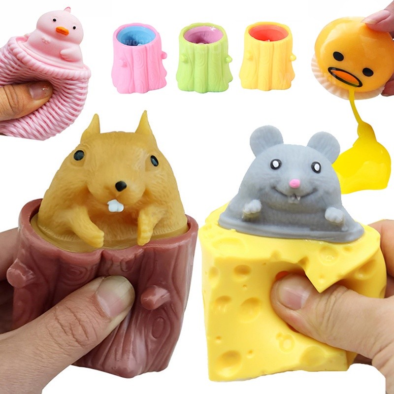 Topsmile - Squishy Mouse Squishy Toy Dinosaur Egg Mouse Squirrel Frog ...