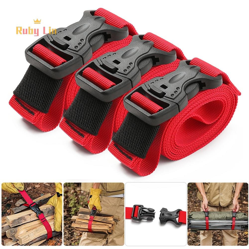 Ruby Lin 2pcs Nylon Cargo Strap Recyclable Tied Luggage Fastener Ropes ...