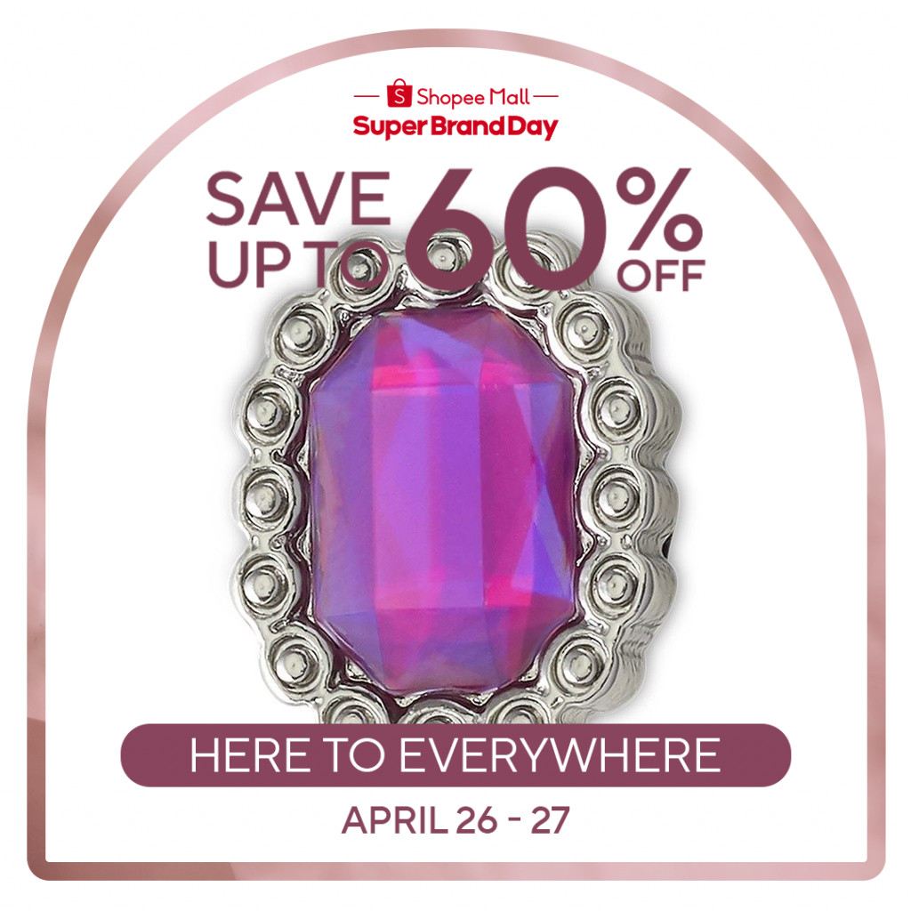 Crocs Jibbitz Charm Gorgeous Purple Gem | Shopee Philippines