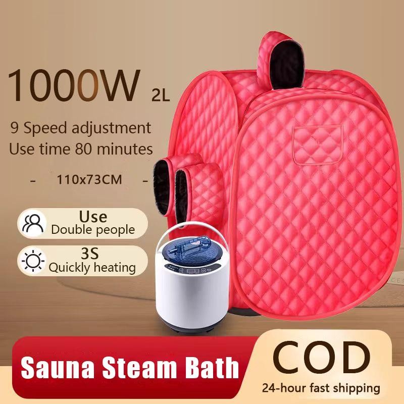 Portable Folding Steam Sauna Bath 1000W 9 Speed for SPA Weight Loss ...