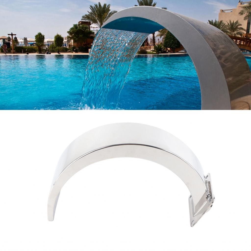 Bestchoices HD Pool Water Fountain Stainless Steel Swimming Waterfall ...