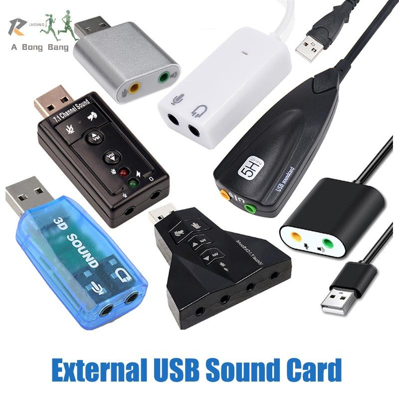 ABongBang External USB Type-C Sound Card USB To 3.5mm Interface Stereo ...
