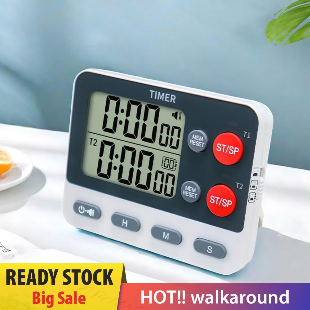 3 Channel Timer Multifunctional Cooking Timer Portable for Gym Office ...