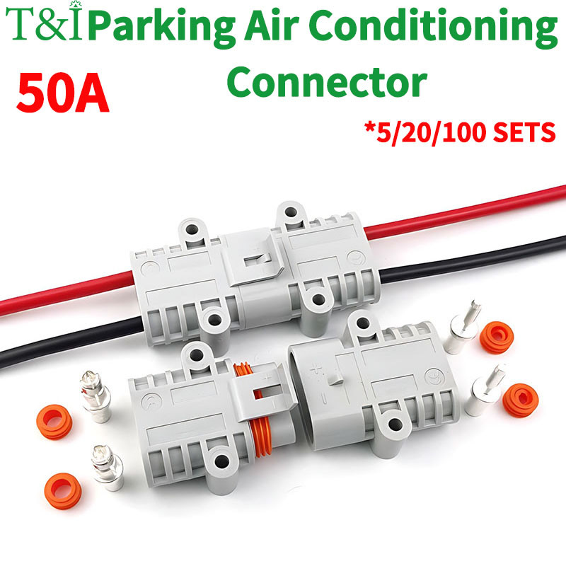 5/20/100 Sets Anderson Waterproof Plug 50A Male Female Connector ...