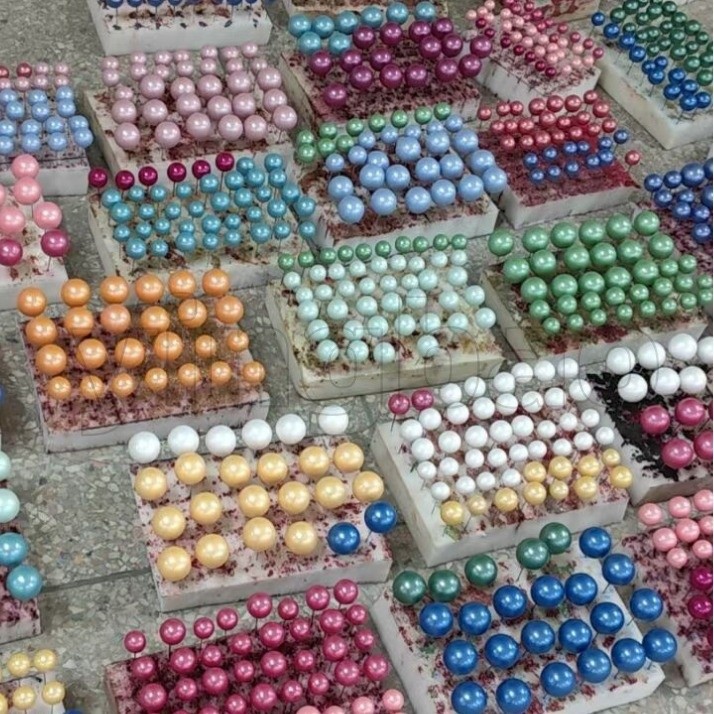 20pcs Cake Topper Ball Set 2cm-4cm DIY Birthday Baking Cupcake Cake Decoration For Party ...