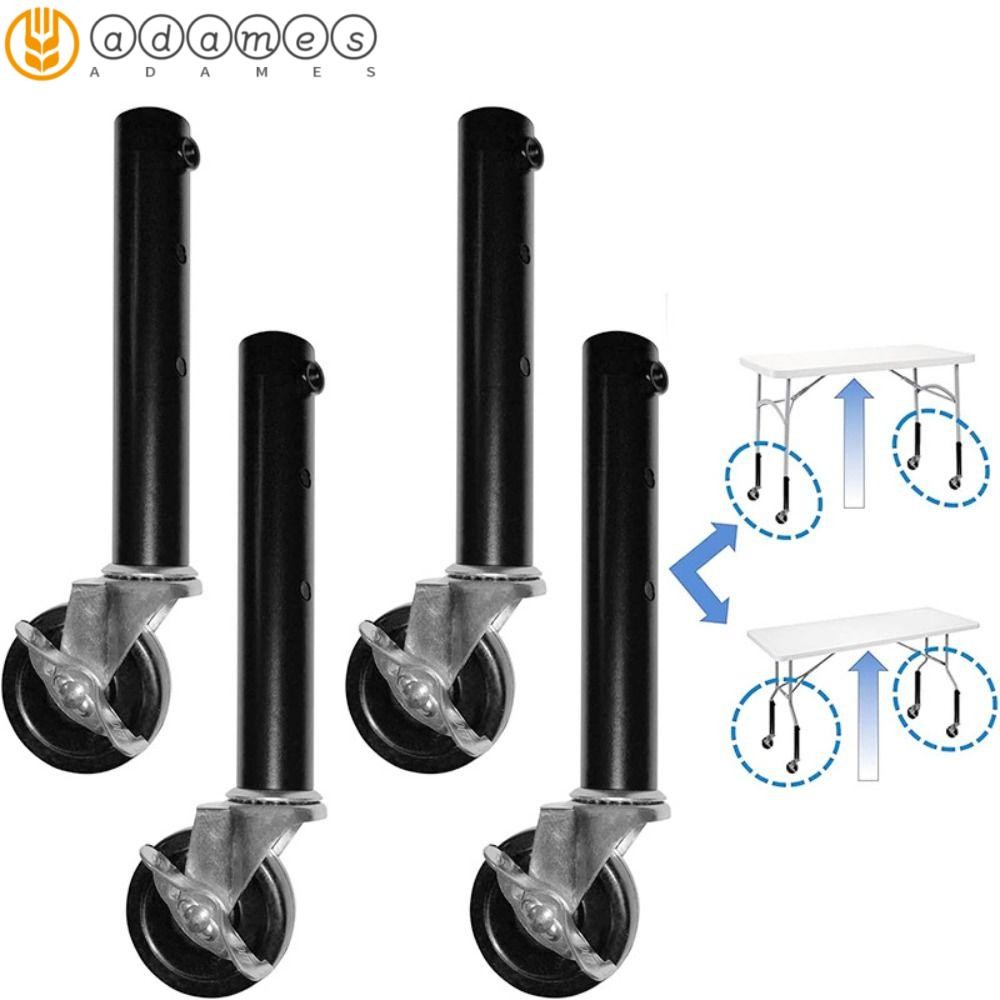 ADAMES 4 Pcs/Pack Heavy Duty Table Leg Caster Extender, Removable ...