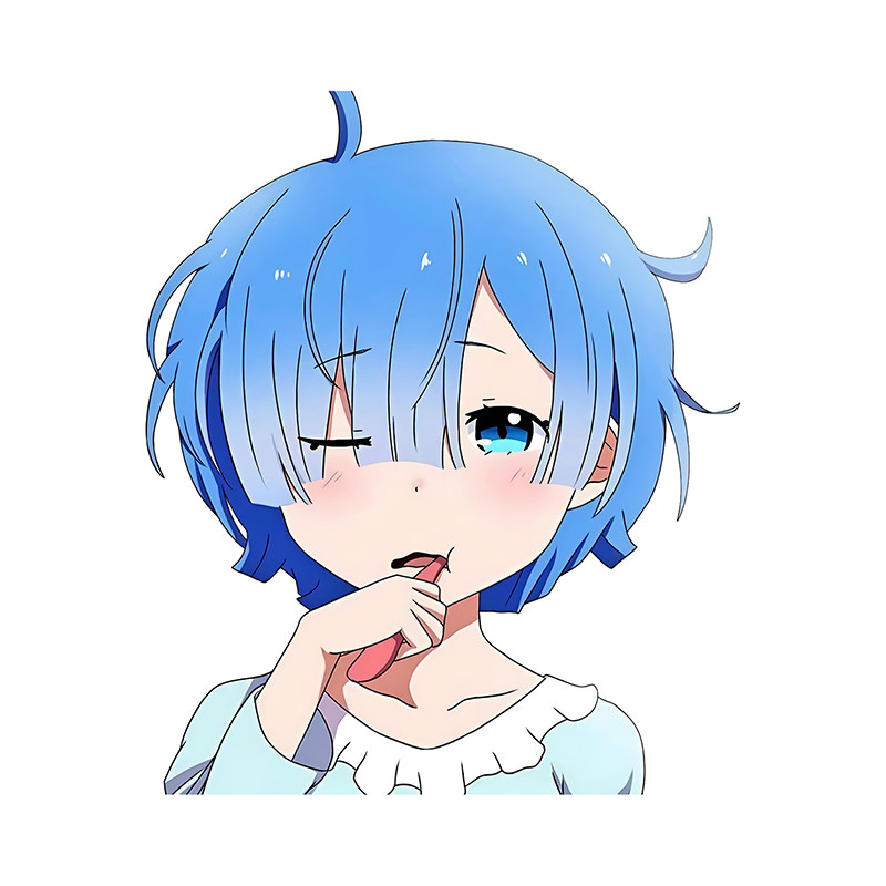 EARLFAMILY 13cm x 11cm Rem Zero Chibi Car Stickers Peeker Kawaii Brush ...