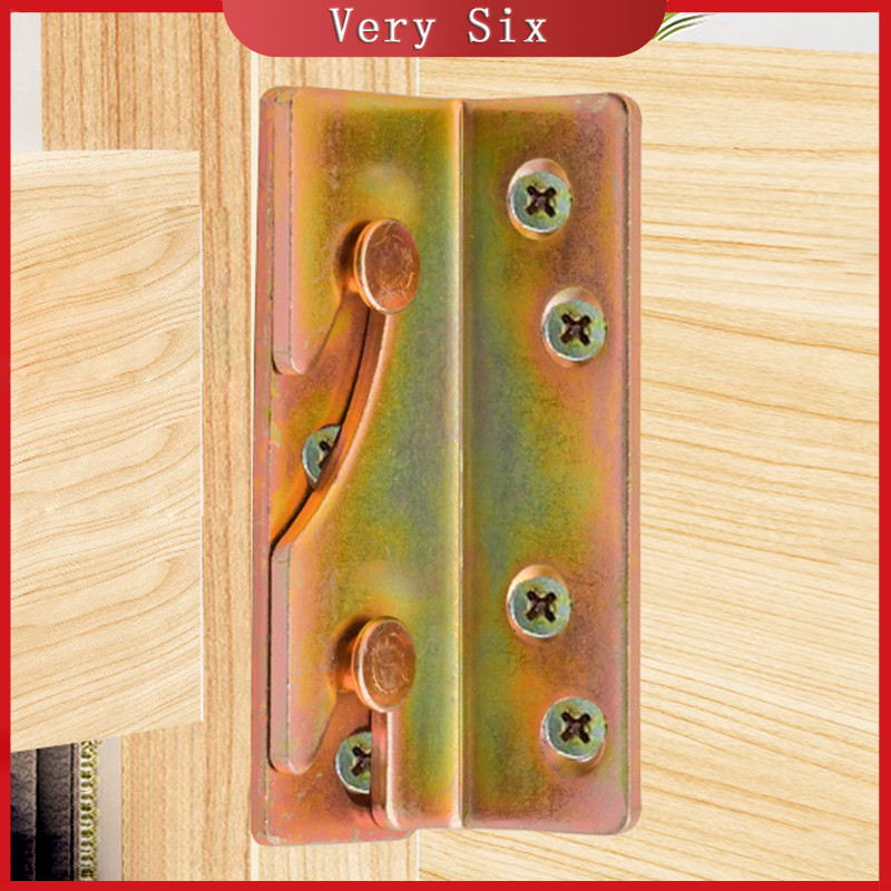 4 Set Wooden Bed Frame Connecting Hinge Bed Connect Brackets Heavy Duty ...
