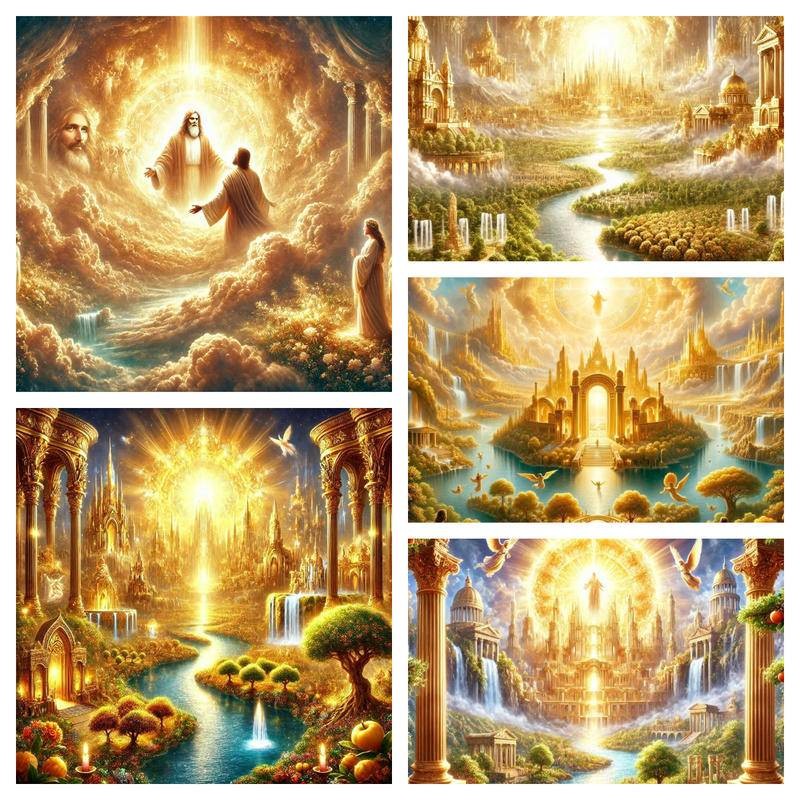 Holy Heaven Poster Holy Heaven Wallpaper Jesus And Angel Canvas ...