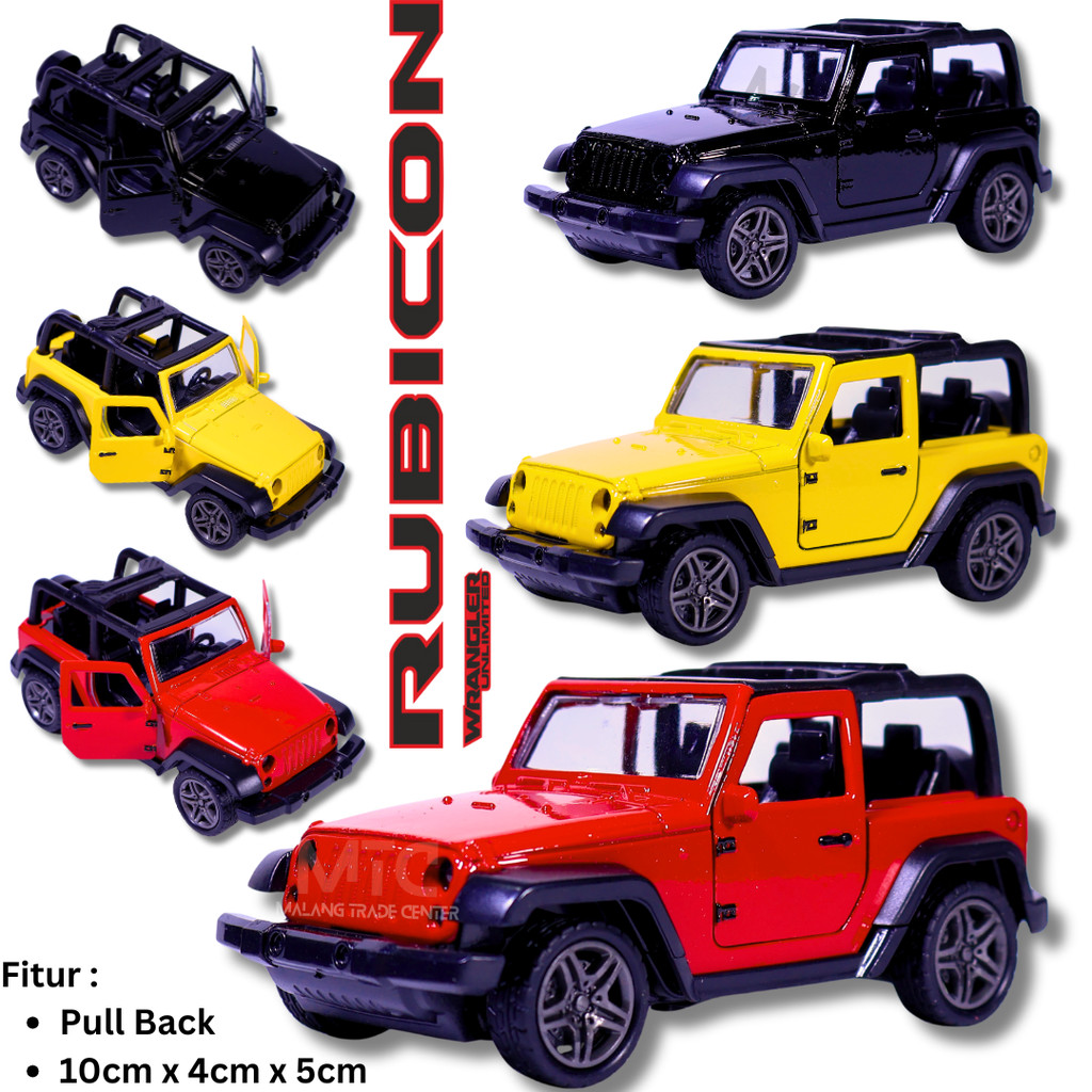 Diecast Jeep Hardtop Toyota Land Cruiser Jeep Rubicon Wrangler Pull ...