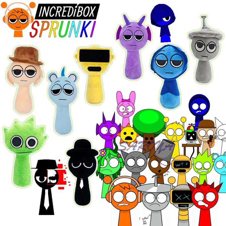 Sprunki Plush Toys Sprunki Incredibox Wenda Gray Oren Raddy Plushies ...