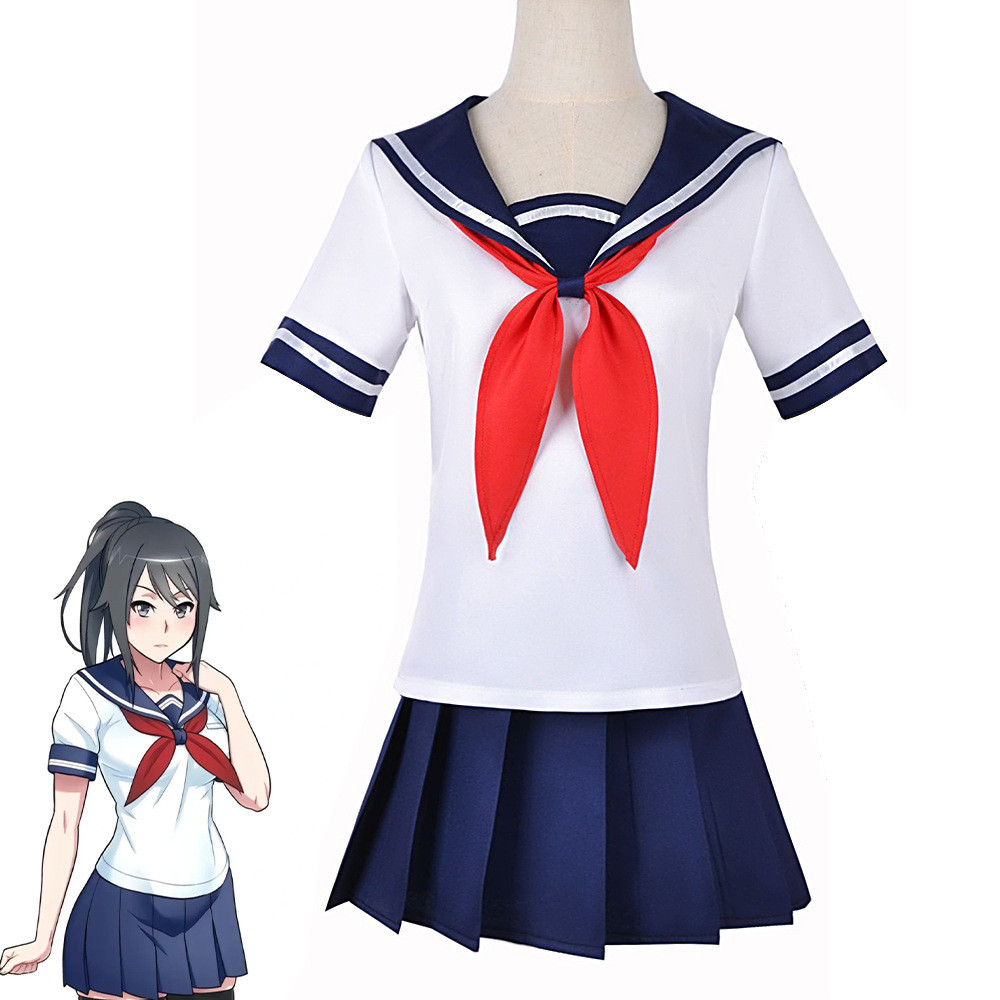 Yandere Simulator Ayano Aishi cosplay costumes Halloween Dress-up Comic ...