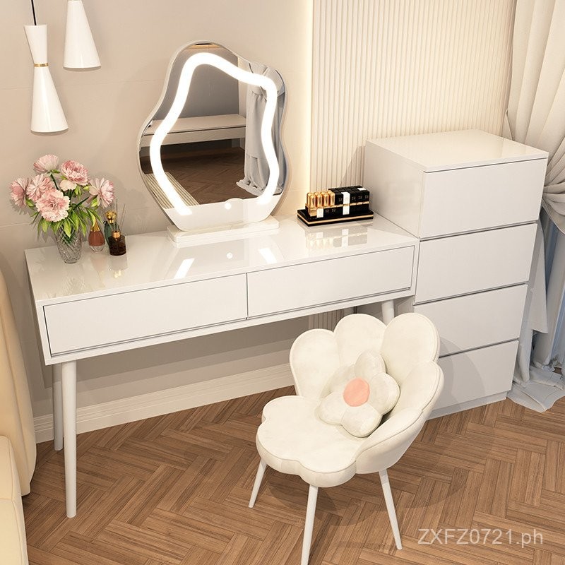 Light Luxury I1Chest of Drawers Cream Storage Cabinet ins Wind Makeup ...