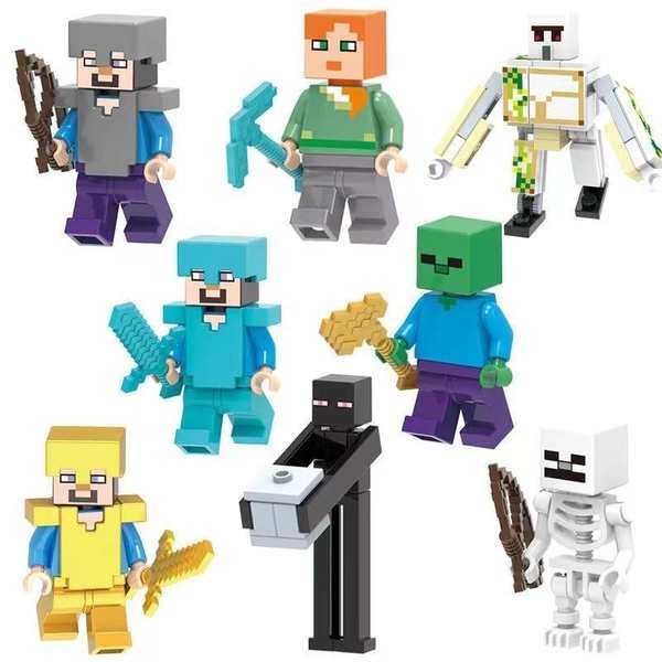 minecraft toy minecraft My World Steve Last Shadow Elica Iron Puppet ...