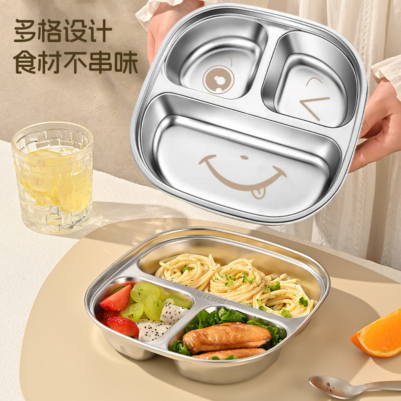 Antibacterial meal tray-Stainless Steel 316 Children's Dining tray Baby ...