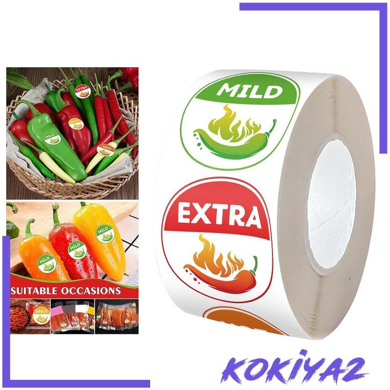 [Kokiya2] 500Pcs Chili Stickers Food Warning Household Use Food ...
