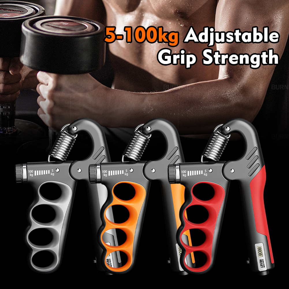 R Type Hand Grip 5-100 KG Adjustable Countable Gripper Professional ...