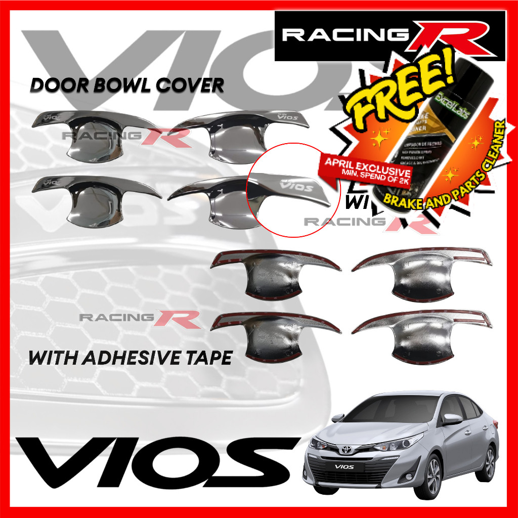 Toyota Vios Prime 2018 to 2025 Door Bowl Inner Garnish Cover Chrome ...