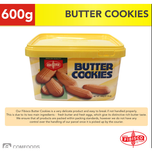 FIBISCO Butter Cookies 600g | Shopee Philippines