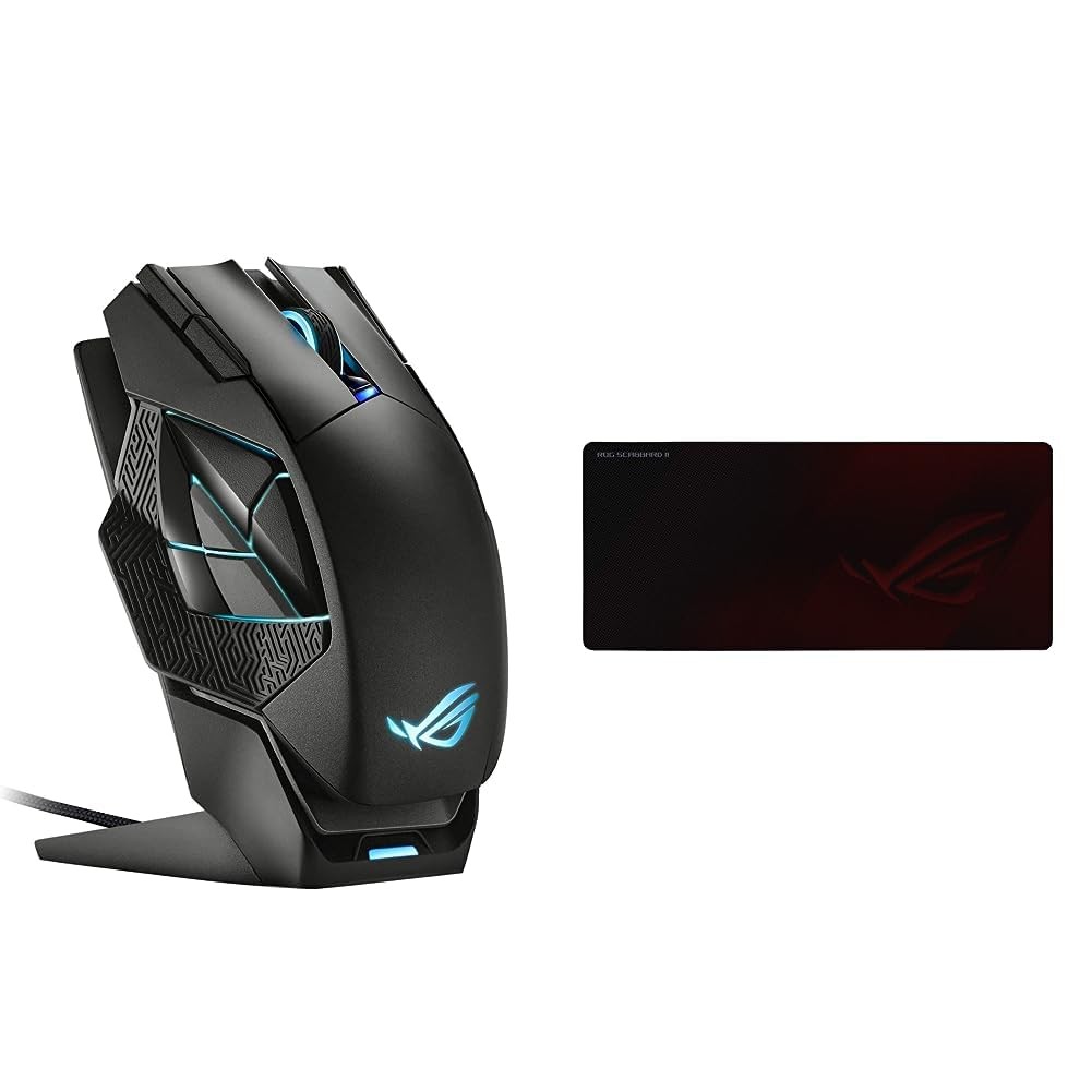 ASUS ROG Spatha X Wireless Gaming Mouse - 19,000 DPI, 12 Programmable ...