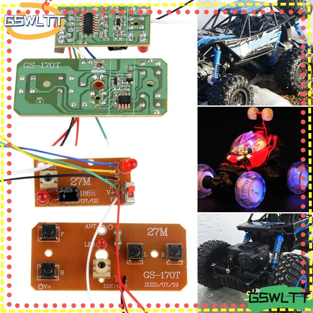 GSWLTT 2pair RC Control Board, PCB Transmitter 27Mhz RC Transmitter ...