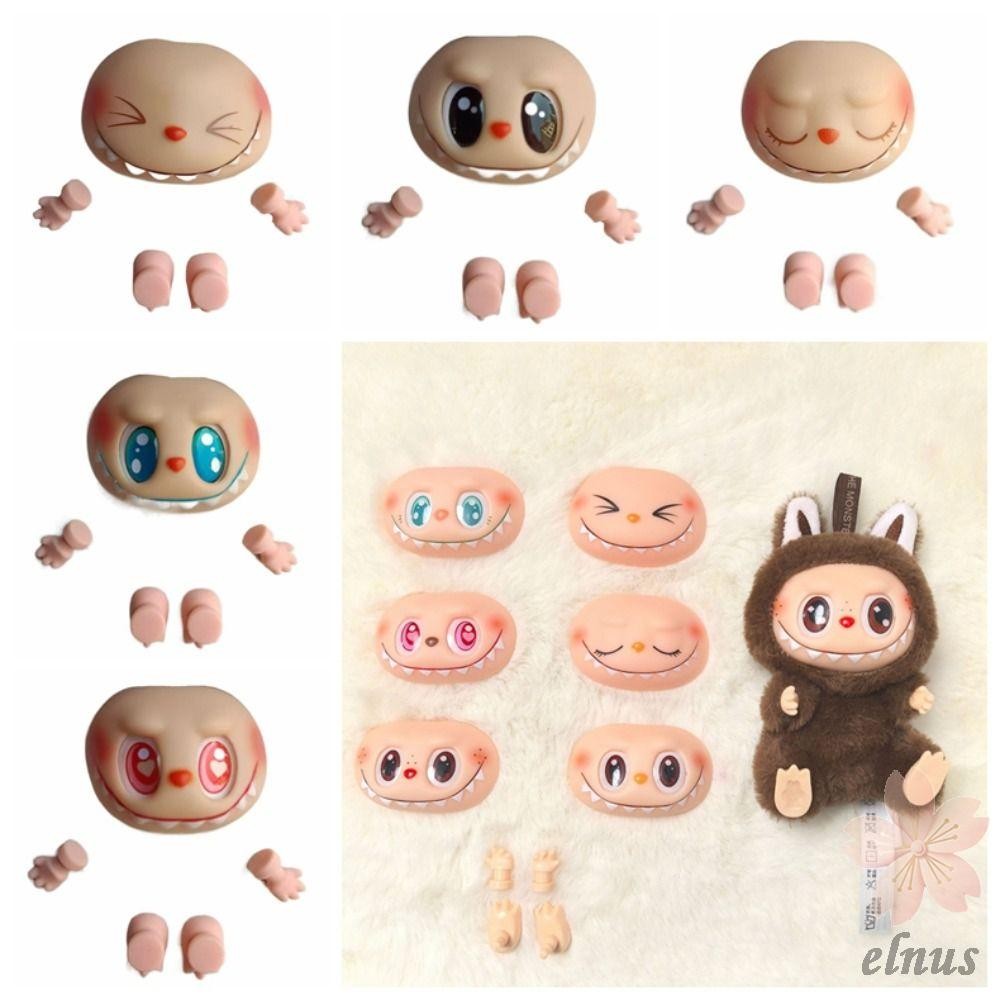 ELNUS Labubu Face Mold, Vinyl Crafts Labubu Hands Feet Accessories ...