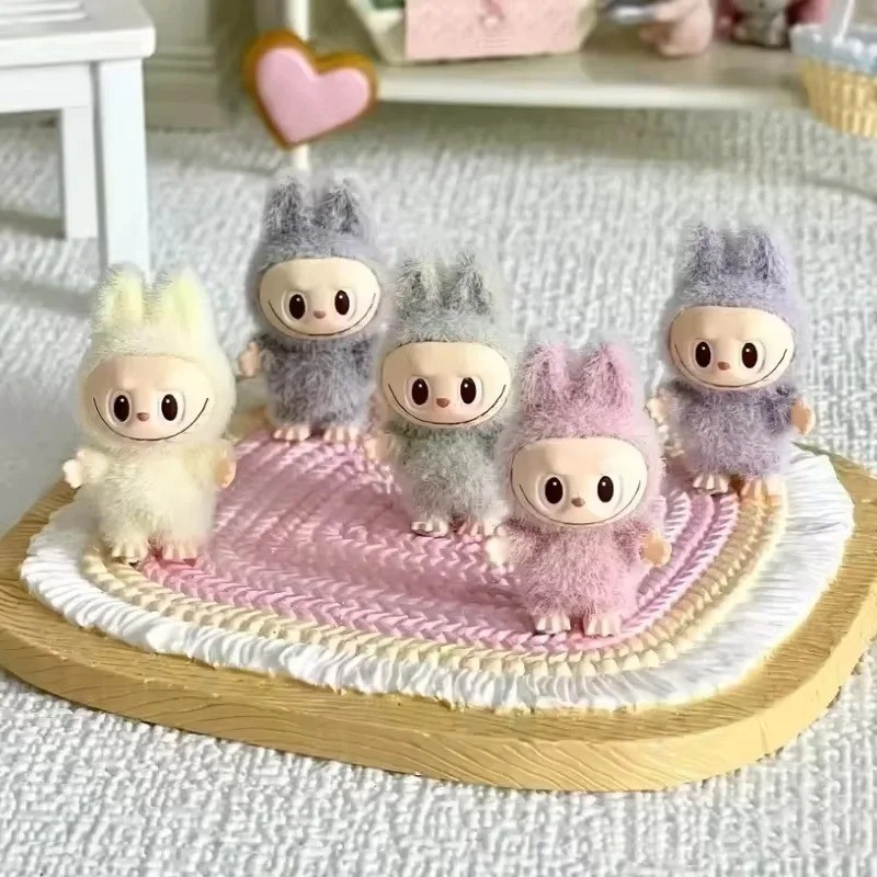 Super Cute 3cm Plush Mini Labubu Sitting Model - Blindbag Labubu Zimomo ...