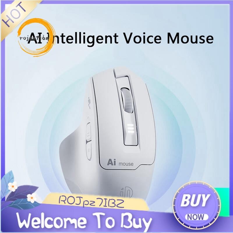 INPHIC S6 Wireless Bluetooth Mouse AI Voice Mouse Dual Mode Rechargeable Silent Intelligent ...