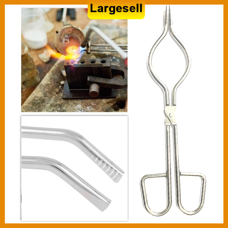 30cm Crucible Tongs Stainless Steel Laboratory Crucibles Clamp Graphite ...