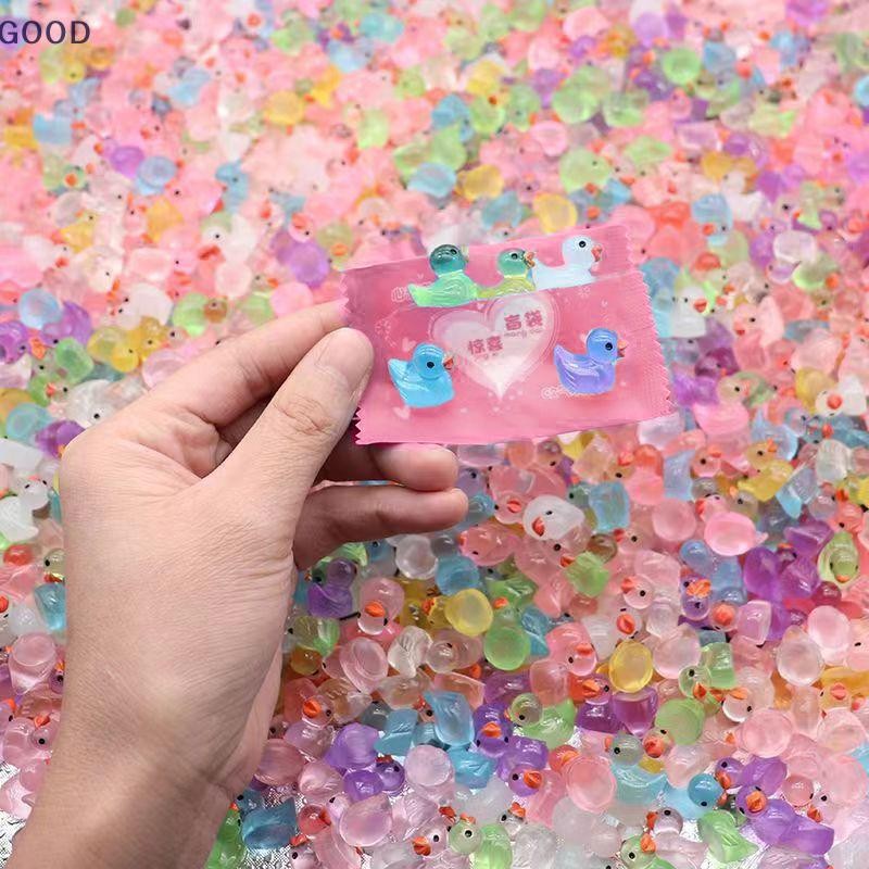 [GOOD] 5pcs Cute Mini Luminous Resin Little Duck Toys Surprise Dolls ...