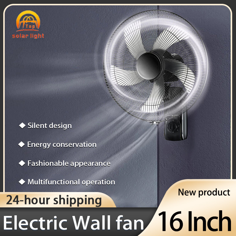 Wall Mounted Fan Natural Strong Wind Vertical Fan Energy Saving Air Circulation Fan Shaking Head ...