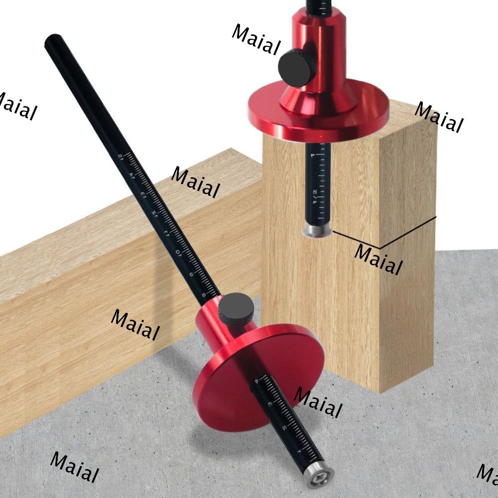 MAIAL Wheel Marking Gauge, With Inch & MM Scale Parallel Line Drawing Woodworking Scriber ...