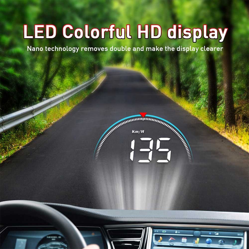 Digital Speedometer Brightness Adjustable Large Screen Auto-Switch ...