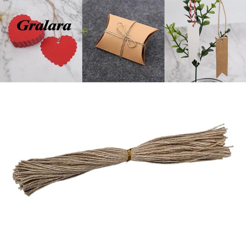 [Gralara] Fine Jute Twine Gift Wrapping Twine Present Wrapping Cord for ...