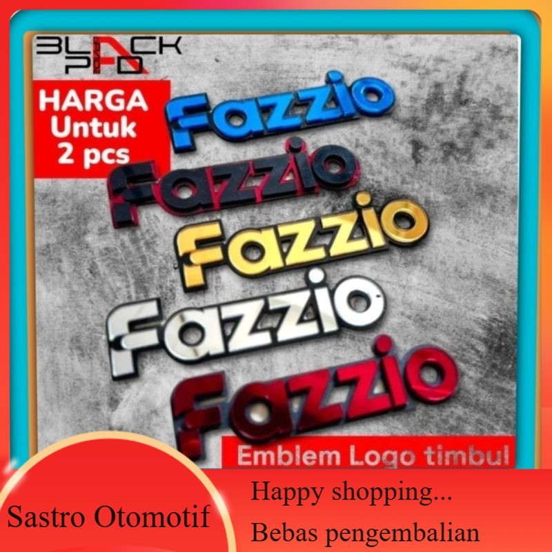 3d Fazzio Logo Emblem Embossed Acrylic Glass Material | Shopee Philippines