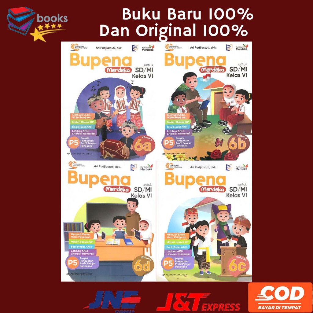 Bupena Book Class 6A 6B 6C 6D SD/MI - Merdeka Curriculum Erlangga ...