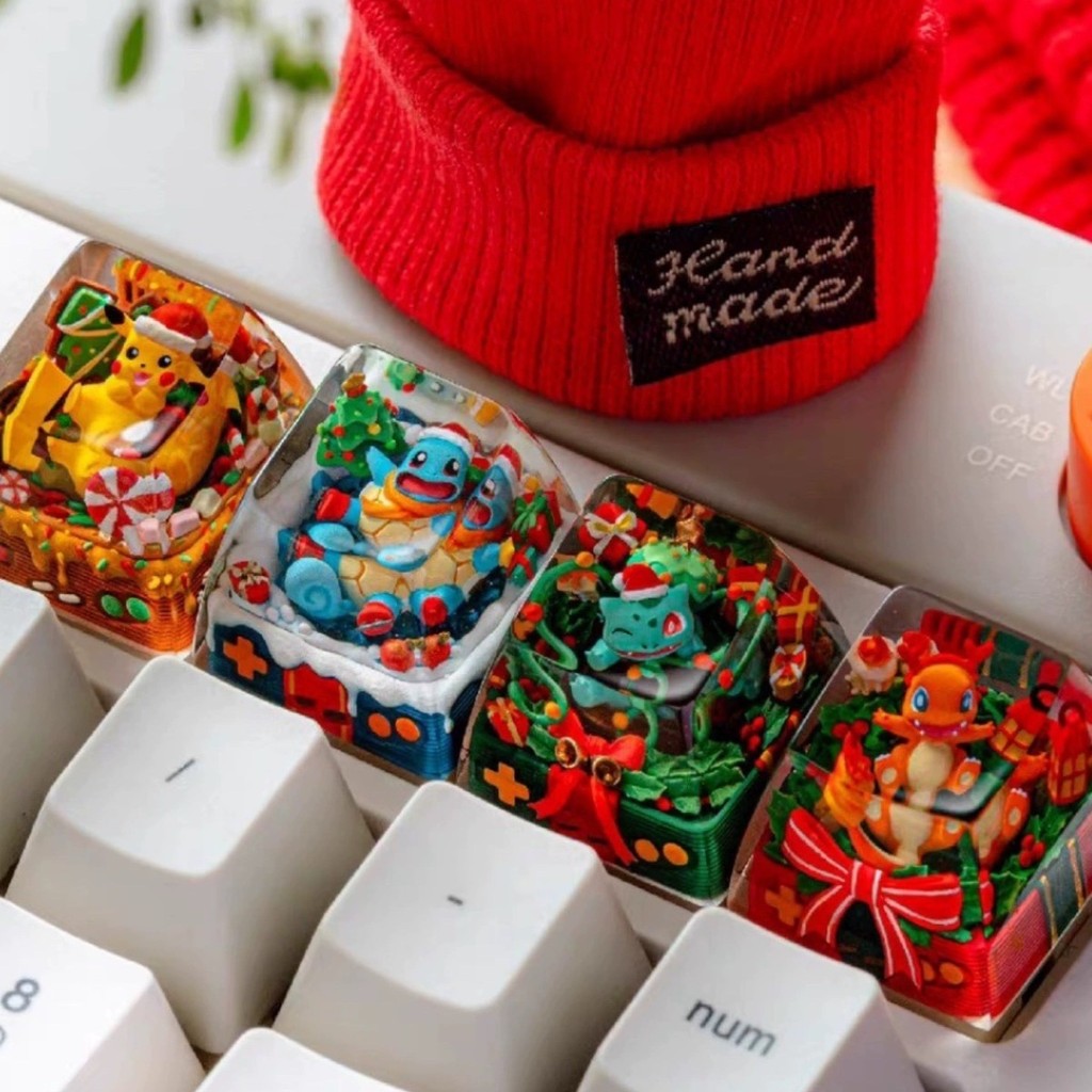Customized Pokemon Key Cap Magic3d Pet Elf Three-Dimensional Mechanical ...