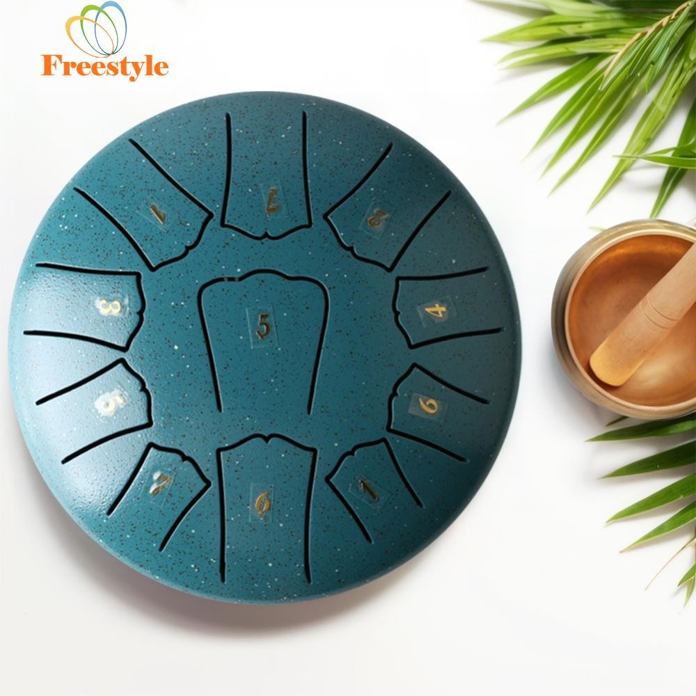 6 Inch 11 Notes Steel Tongue Drum Handpan Drum Percussion Instruments ...