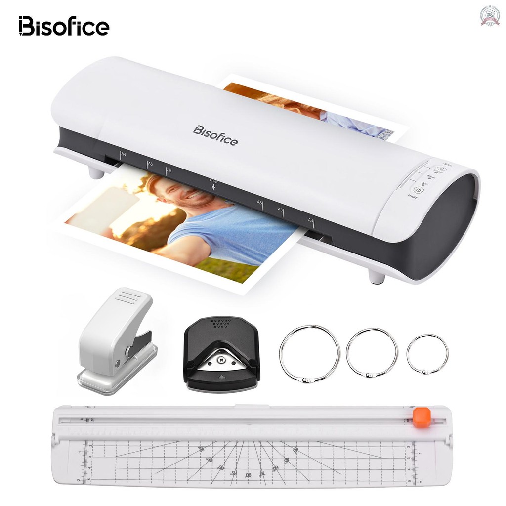 Bisofice SL988 Desktop Laminator Machine Set A4 Size 6IN1 Multifunctional Hot and Cold ...