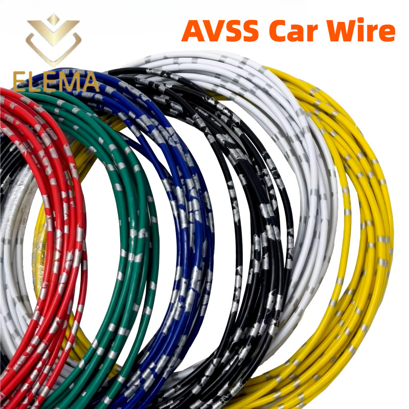 AVSS Car Wire PVC 0.3mm-2.5mm AVSS Car Speaker Audio Cable Oxygen-free Pure Copper Twisted Pair ...