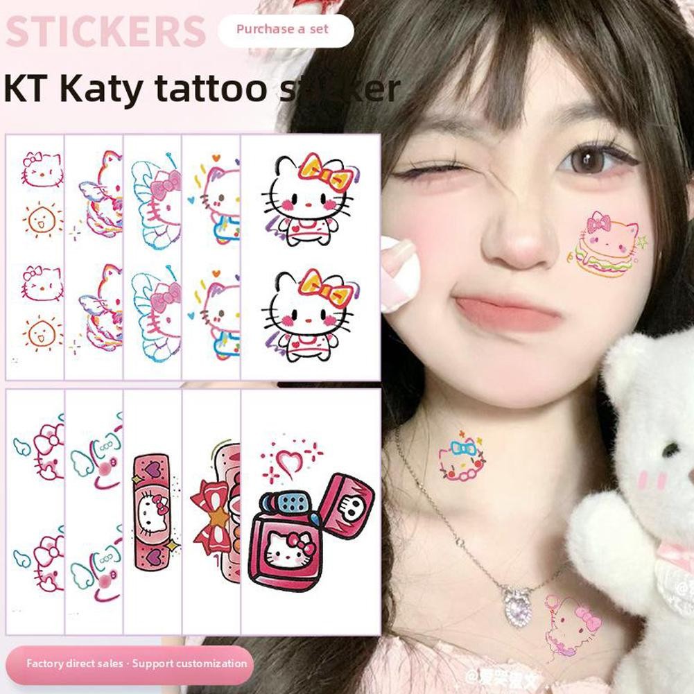 Tattoo Stickers Cartoon Water Transfer Disposable Tattoo Party Lasting ...